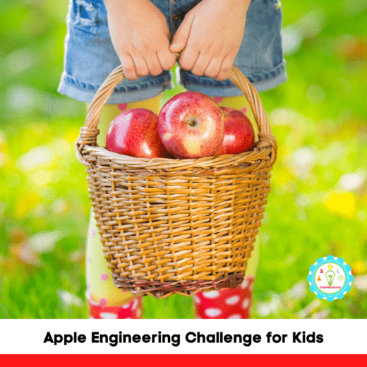 Apple Stacking Game: Apple STEM Challenge for Preschool