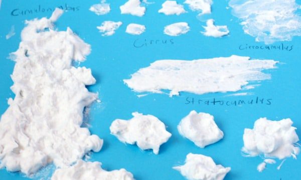 How to Make Puffy Paint Clouds with Kids