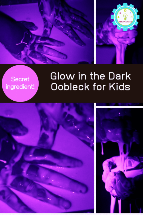 Glow in the Dark Oobleck Science Fair Project