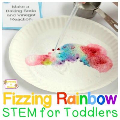 Super Fun Fizzing Rainbow Experiment for Little Scientists
