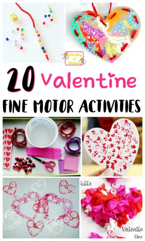 Adorable and Sweet Valentine's Day Fine Motor Activities