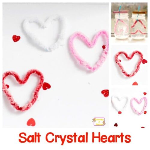 How to Make Salt Crystal Hearts for Valentine's Day