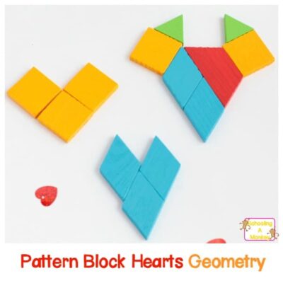 Build-a-Heart Pattern Block STEM Challenge for Preschool