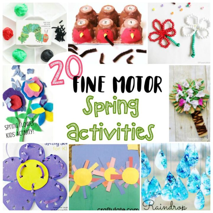 Spring Fine Motor Activities for Toddlers and Preschoolers
