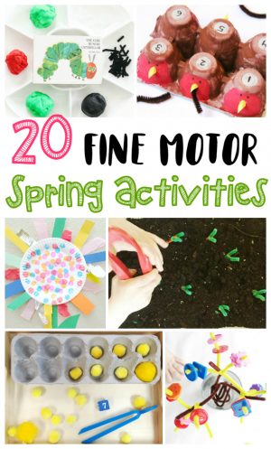 Spring Fine Motor Activities for Toddlers and Preschoolers