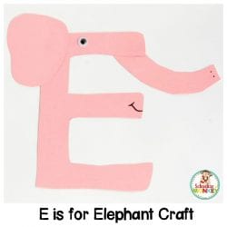 E is for Elephant Alphabet Craft