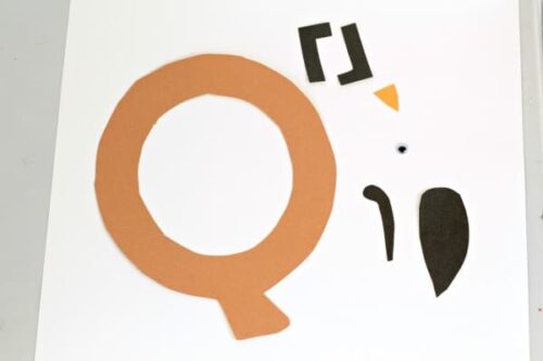 Q is for Quail Alphabet Craft