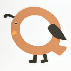 Q is for Quail Alphabet Craft