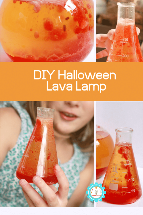 Simple and Creative Bubbling Halloween Lava Lamp