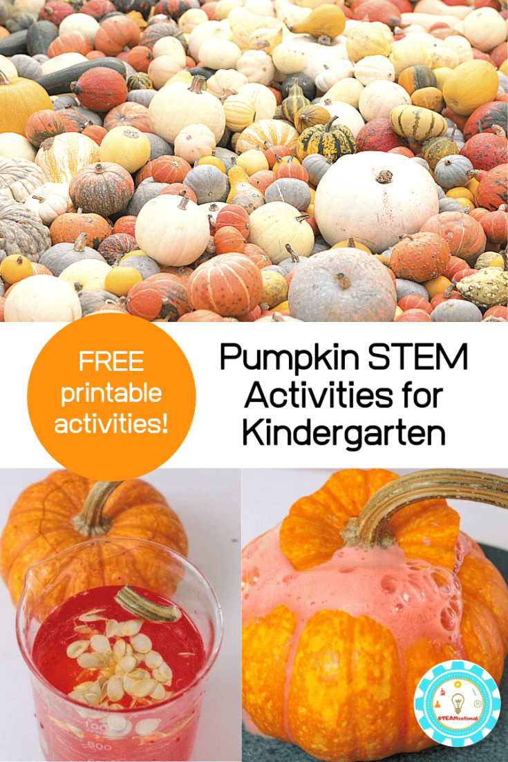 Pumpkin STEM Activities For Kindergarten and Preschool