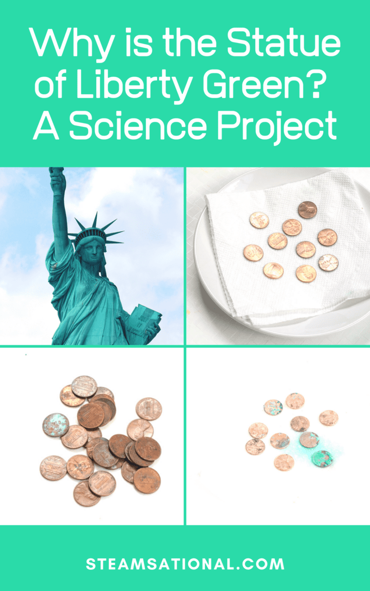 Chemical Reactions! How to Turn a Penny Green Experiment