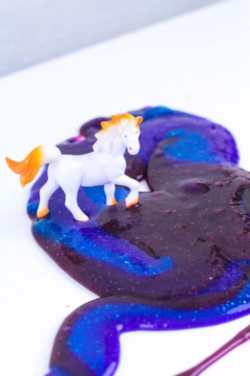 Sparkly DIY My Little Pony Slime- Princess Luna Edition