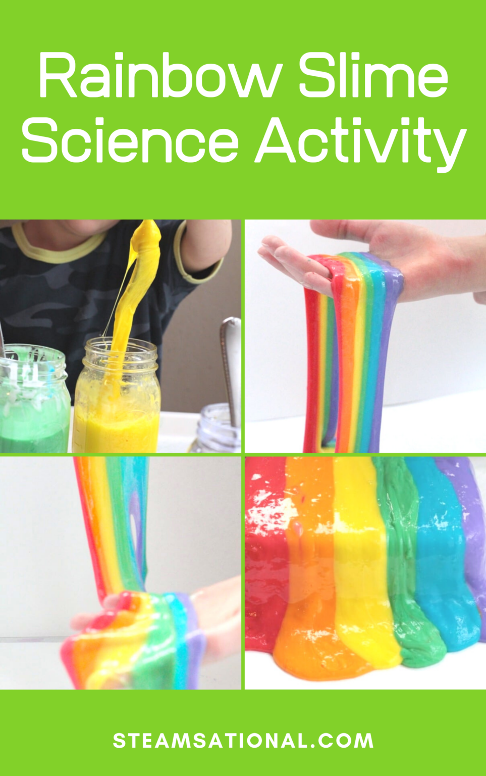 How to Make the Prettiest, Easiest Rainbow Slime