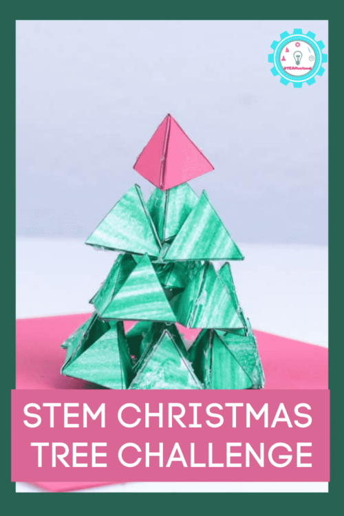 3D Christmas Tree Engineering Challenge for Kids
