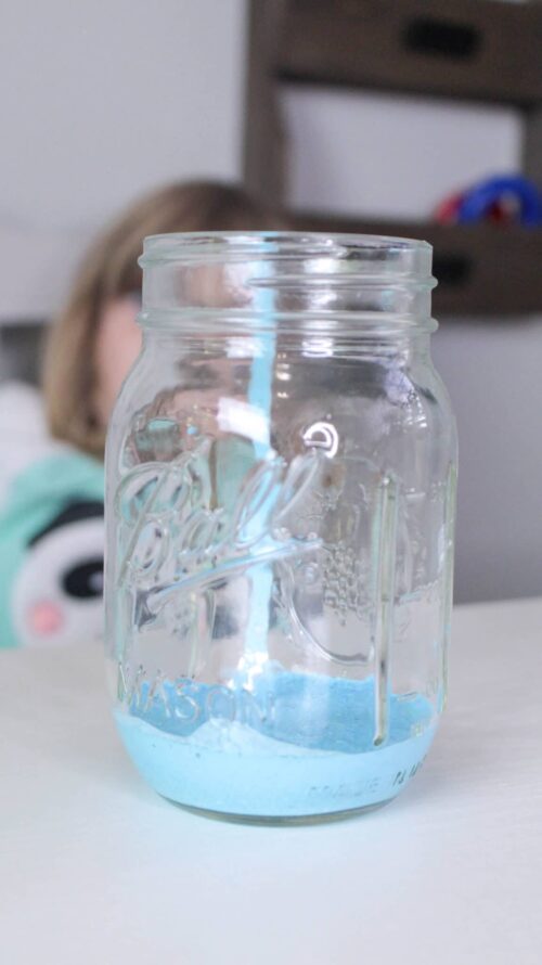 Easy Snow Storm in a Jar Experiment for Multiple Grades!