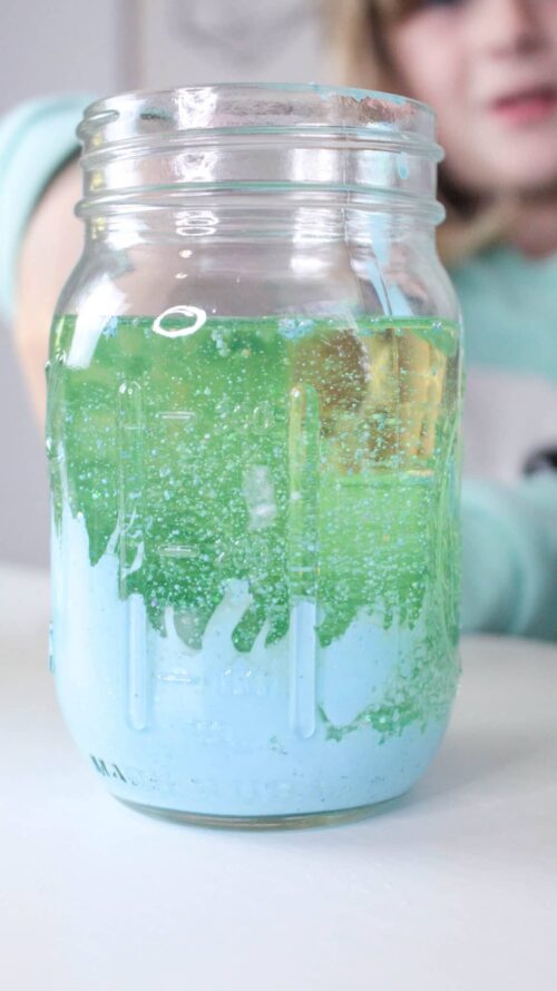 Easy Snow Storm in a Jar Experiment for Multiple Grades!