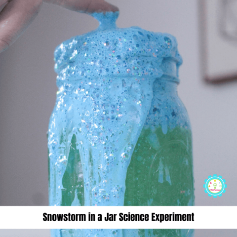 Easy Snow Storm in a Jar Experiment for Multiple Grades!