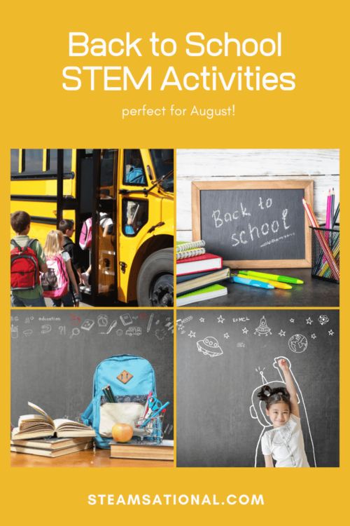 August STEAM Activities for Elementary Students