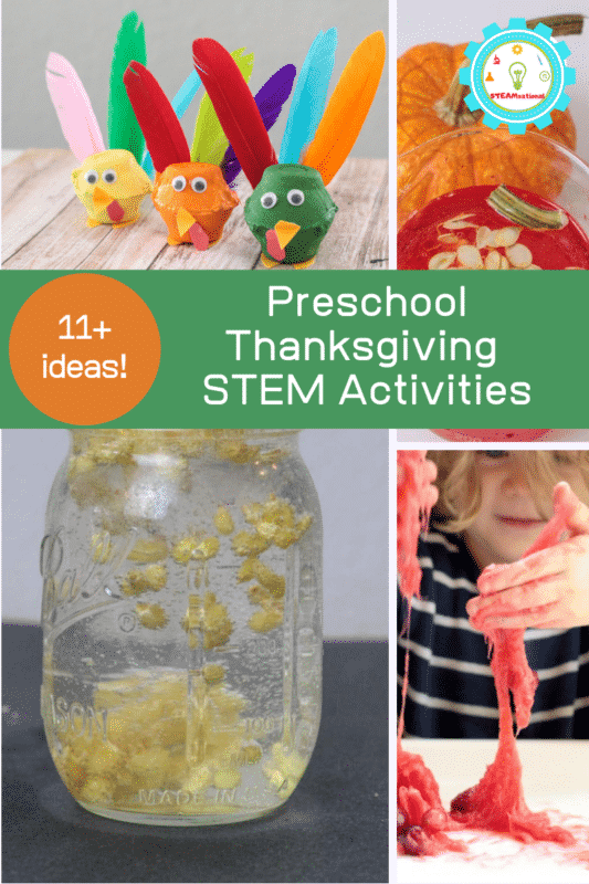 Easy Preschool Thanksgiving STEM Activities