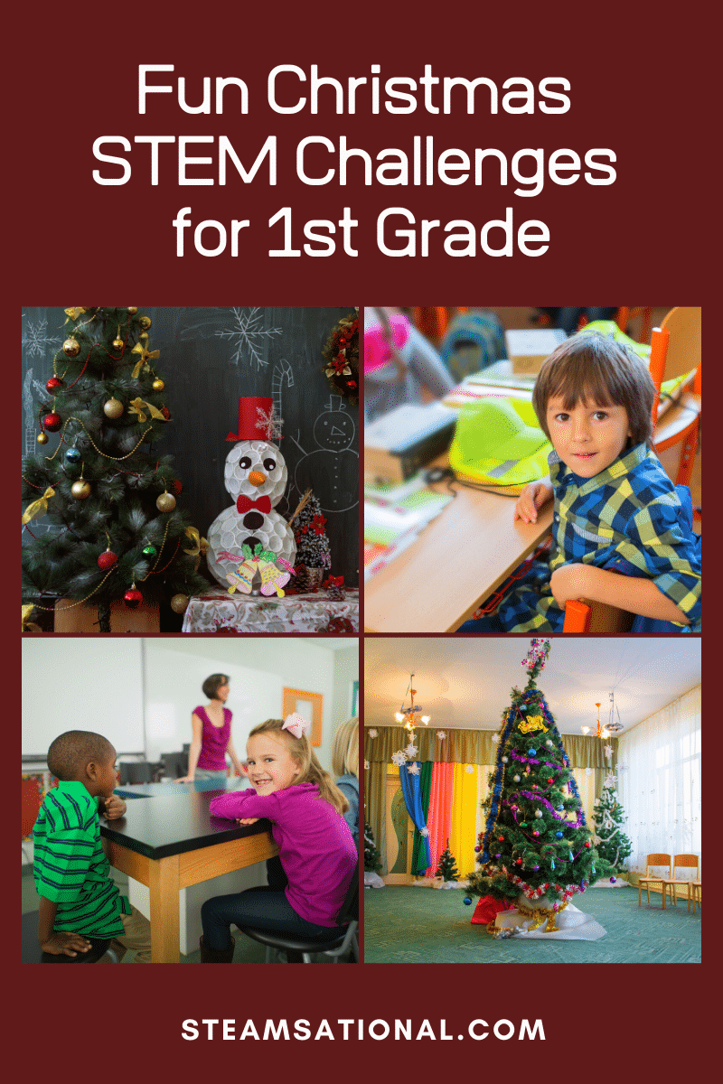 Low-Prep Christmas STEM Activities for First Grade