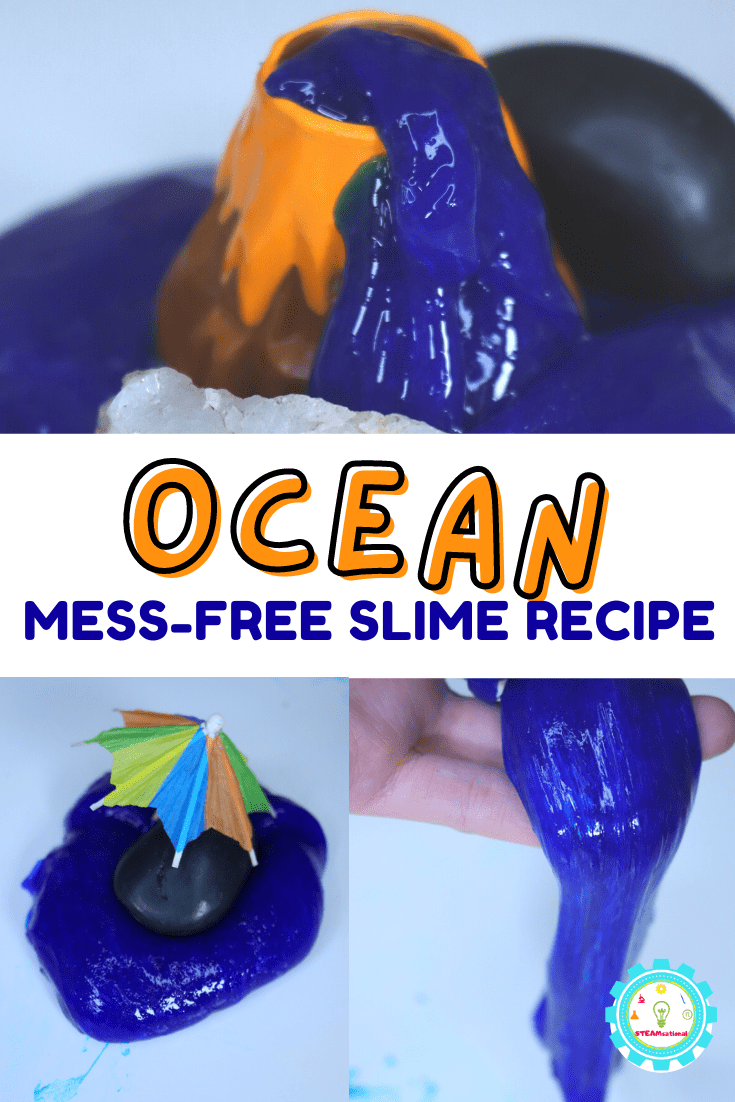 Easy Ocean Slime Recipe Without Borax!