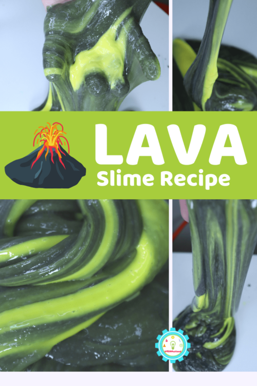 Stretchy, Colorful Lava Slime Recipe- Just 3 Ingredients!