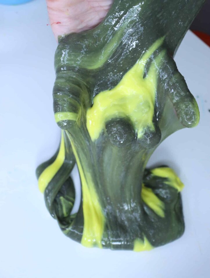 Stretchy, Colorful Lava Slime Recipe- Just 3 Ingredients!