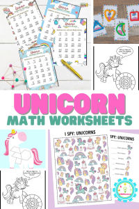 20+ Printable Unicorn Math Worksheets for Early Learners