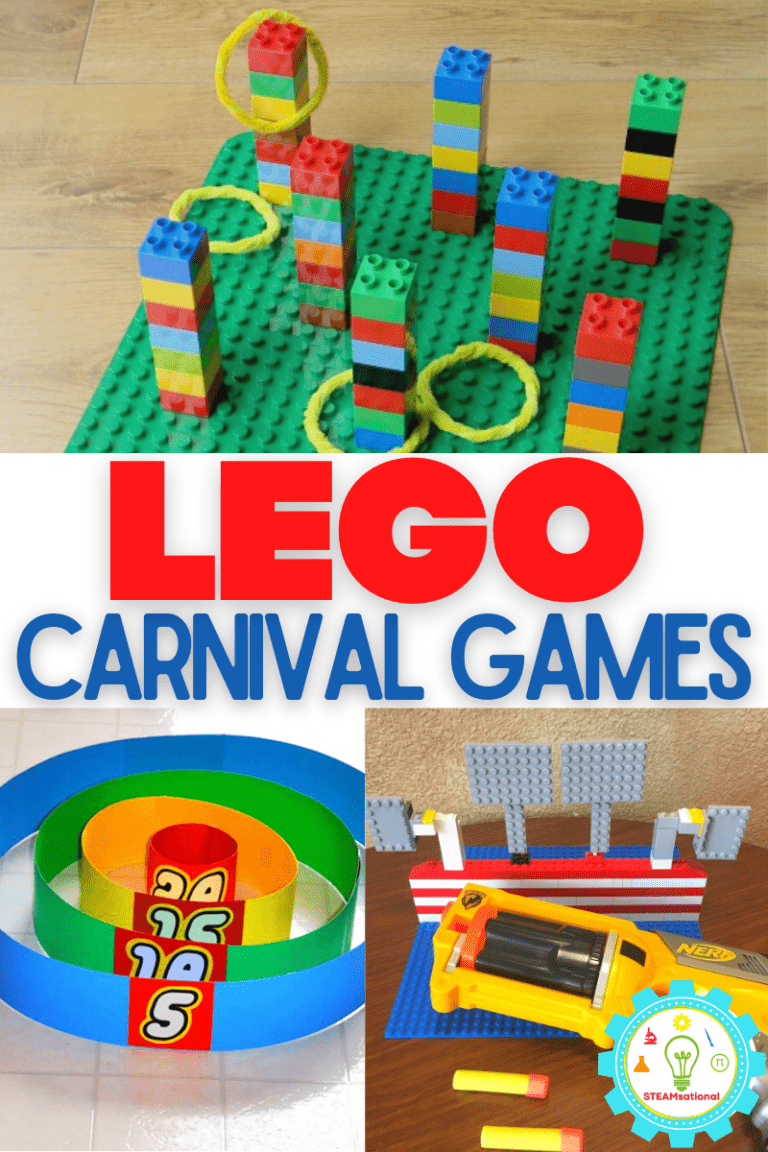 11+ Build-Your-Own LEGO Carnival Games with Instructions!