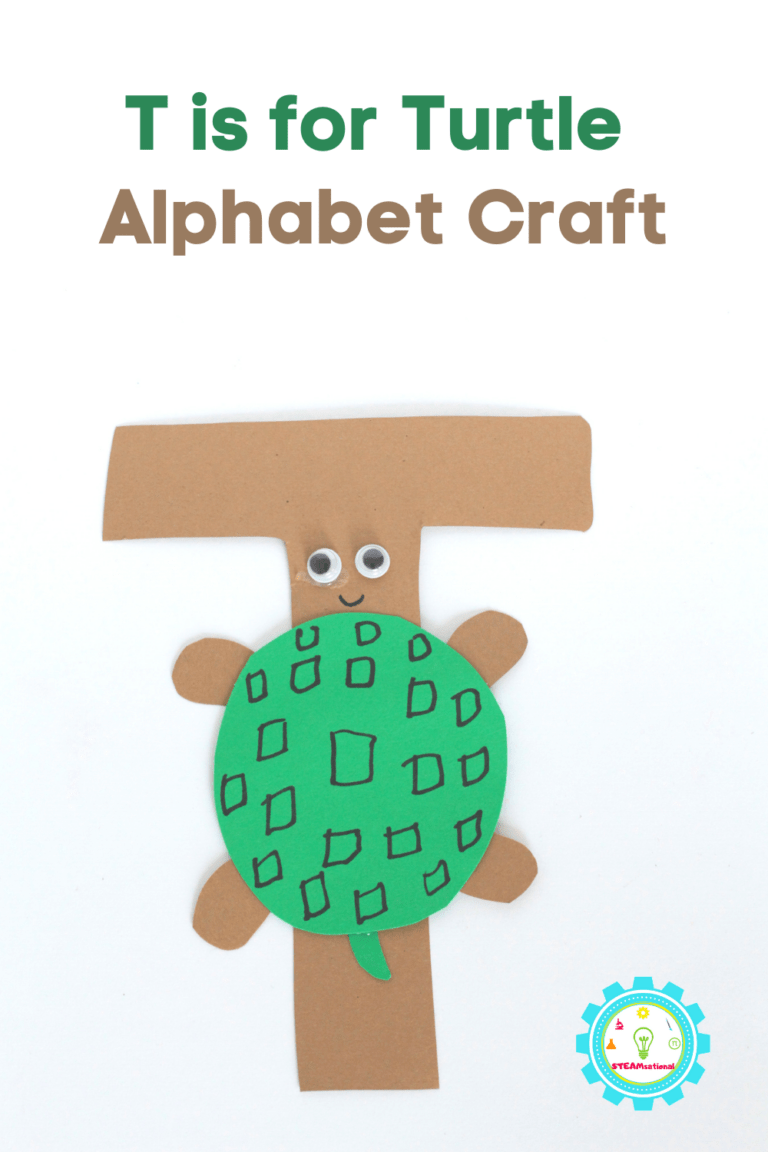 T is for Turtle Animal Alphabet Craft