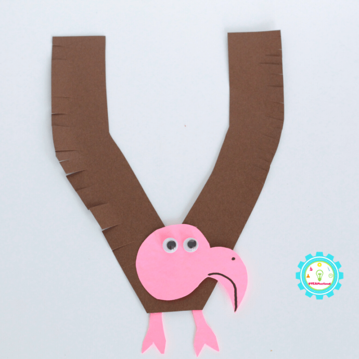 V is for Vulture Animal Alphabet Craft