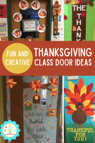 10+ Festive Thanksgiving Classroom Door Decorations for Teachers