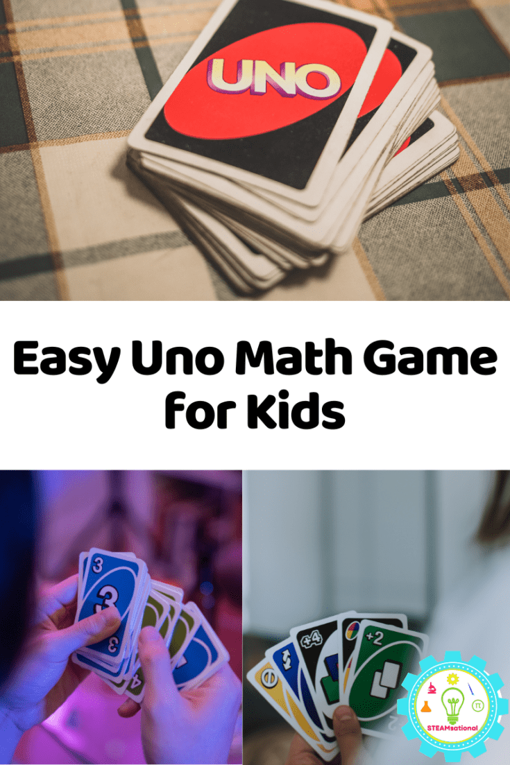 Simple Uno Math Game for Elementary