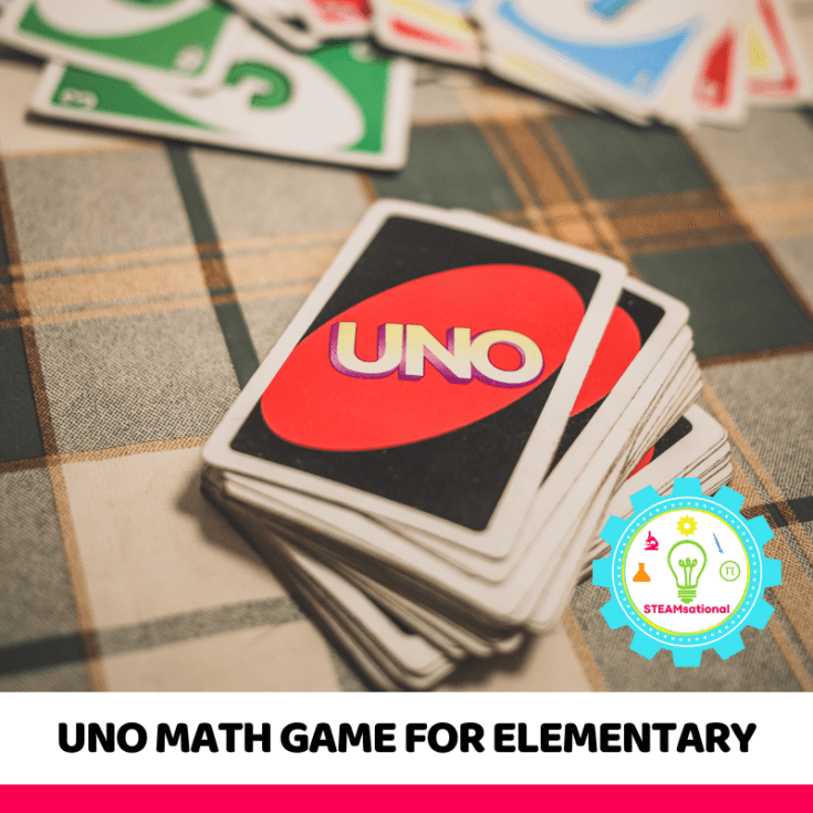 Simple Uno Math Game for Elementary