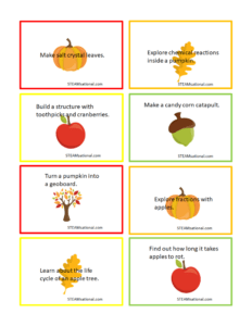 Fall STEM Challenge Cards MEGA Bundle – STEAMsational