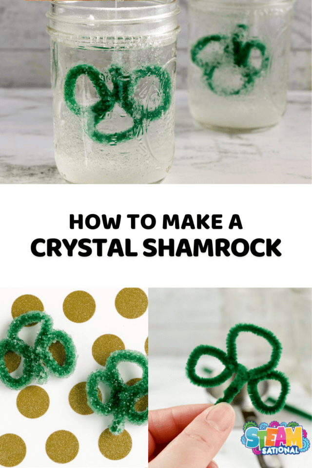 How to Make Crystal Shamrocks-St Patrick's Day Chemistry!