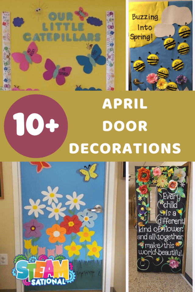 11 Springy April Classroom Door Ideas Bursting with Color!