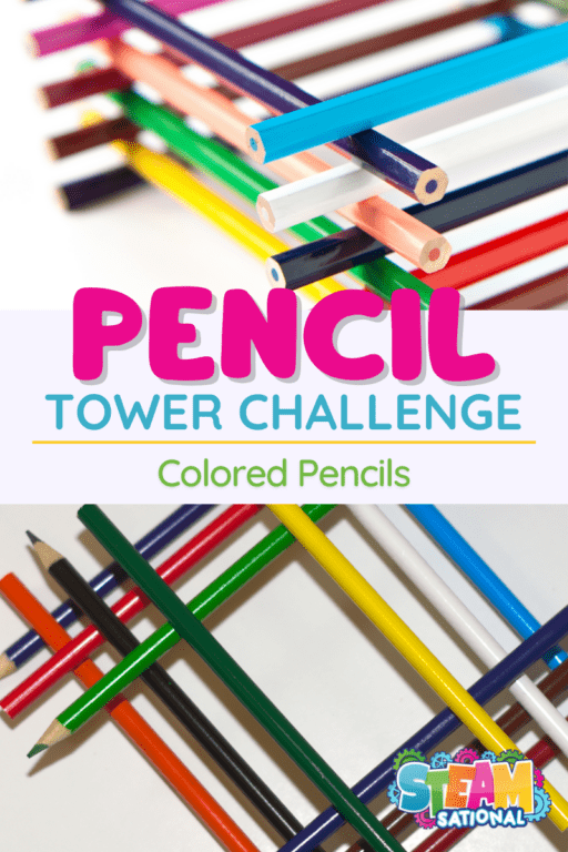 Easy Pencil Tower STEM Challenge - 1 Thing Needed - Pencils!